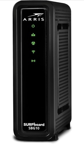 ARRIS SURFboard SBG10 DOCSIS 3.0 16 x 4 Gigabit Cable Modem & AC1600 Wi ...