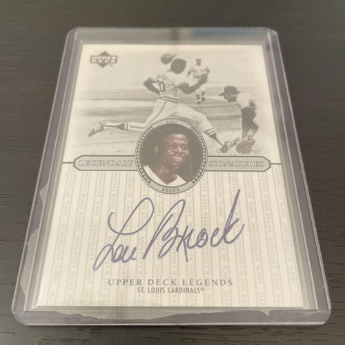 Lou Brock Autographed Card | eBay