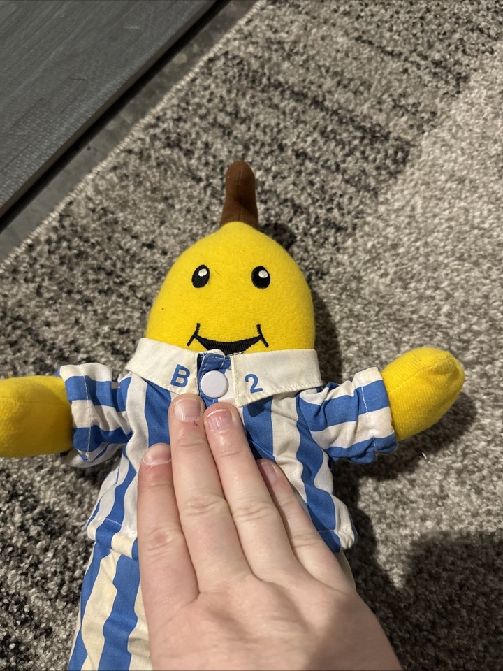 Bananas in Pajamas Pajamas B2 Plush 10” Soft Stuffed Doll Blue White ...