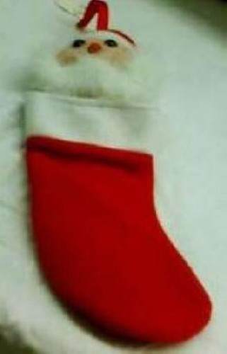 Christmas NEW PLUSH SANTA FACE STOCKING | eBay