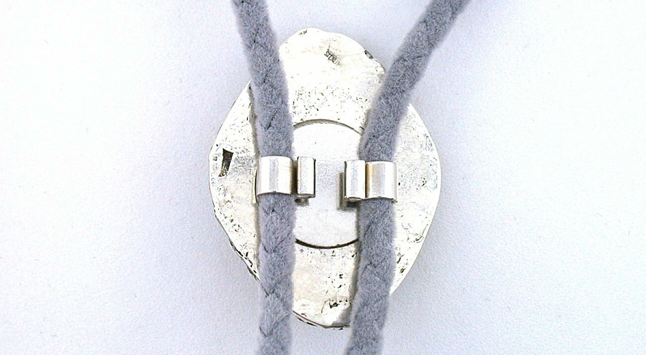 VINTAGE STERLING SILVER ARIZONA TURQUOISE GEM BOLO BOLA TIE EBS4930 | eBay