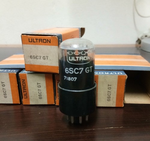 6SC7GT 6SC7 Ultron Round plate (Tungsol) NOS Vintage Audio vacuum tube ...