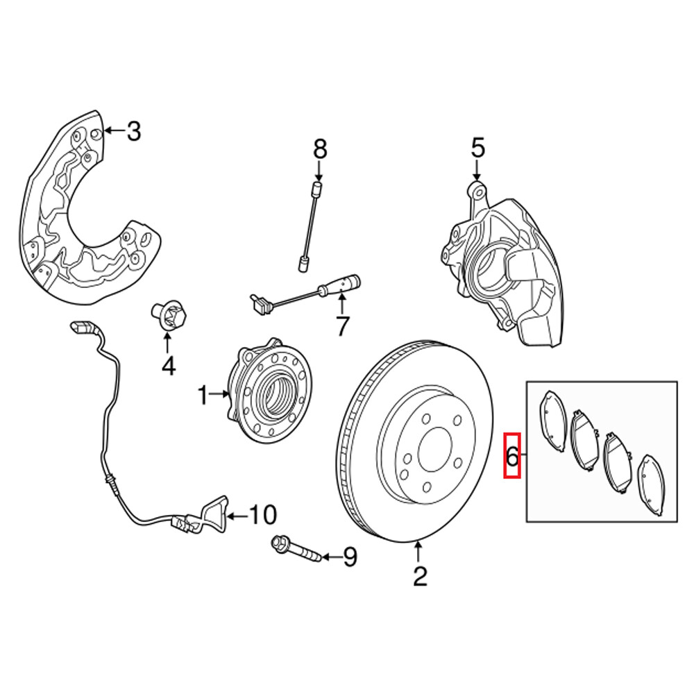 GENUINE MERCEDES Brake Pad Set 0004207900 / A0004207900 | eBay