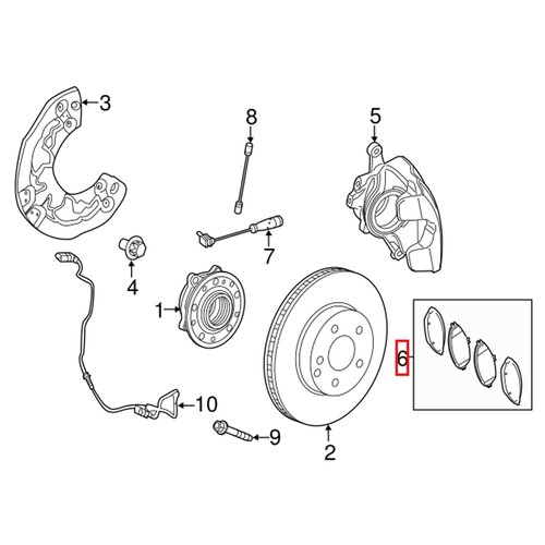 GENUINE MERCEDES Brake Pad Set 0004207900 / A0004207900 | eBay