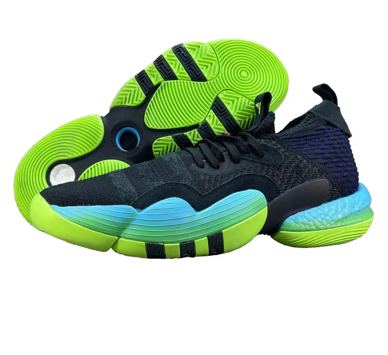 Adidas Men's Sz 8 Trae Young 2 Basketball Trae-tlien Shoes Black Green ...