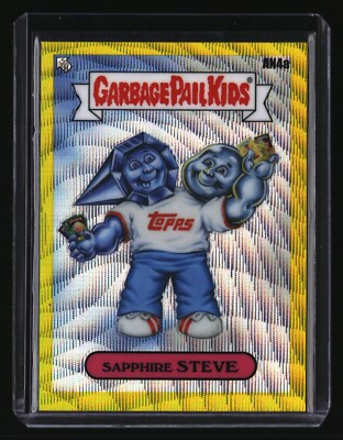 Garbage Pail Kids SAPPHIRE STEVE AN4a (GPK Chrome Series 4) Yellow Wave ...