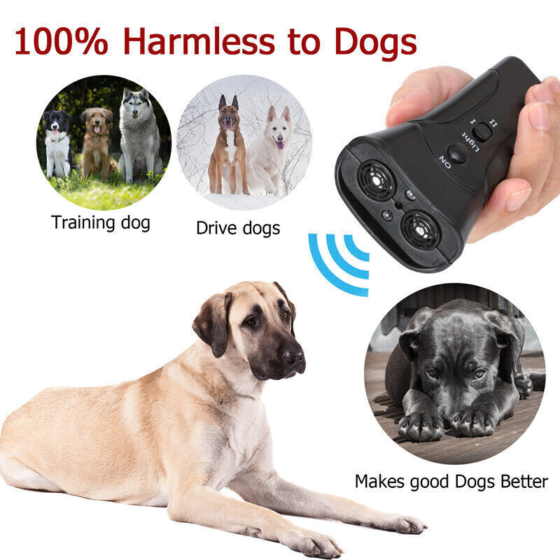 Petgentle Ultrasonic Anti Dog Barking Pet Trainer LED Light Gentle ...