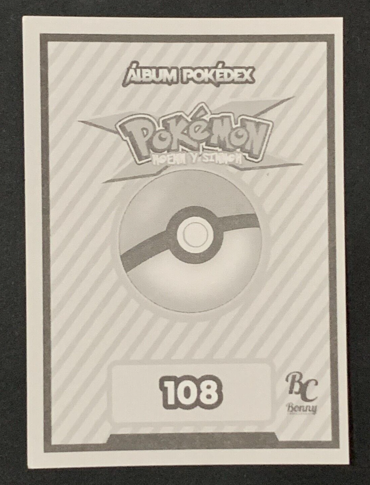POKEMON HOENN & SINNOH Sticker MC #108 CLAMPERL South America Edition ...