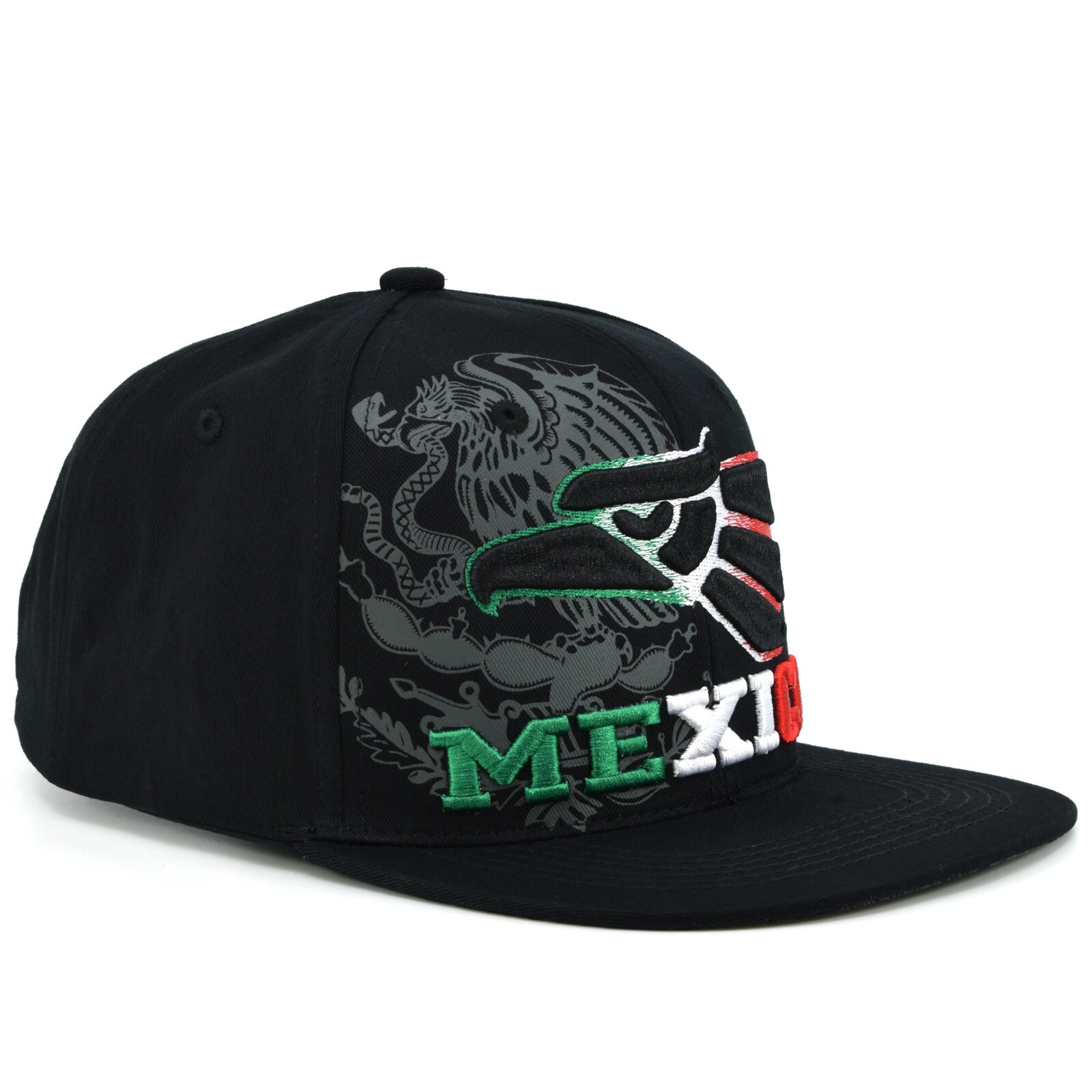 Mexico Eagle New HL Mexican Flag Snapback Hat Cotton Flag Adult ...