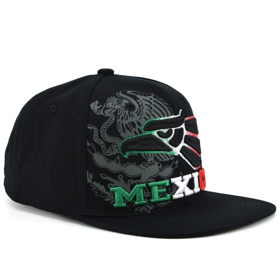 Mexico Eagle New HL Mexican Flag Snapback Hat Cotton Flag Adult ...