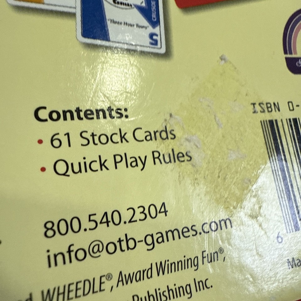 Wheedle The Stock Taking Deal Making Card Game-Knizia- 2003 -RULES NOT ...