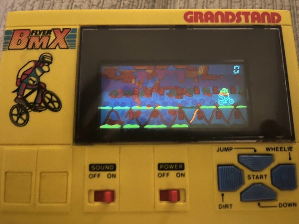 Grandstand BMX Flyer Classic Handheld electronic game Fully Working ...