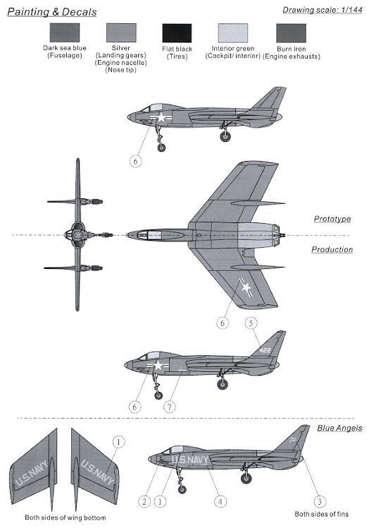 Anigrand Models 1/72 VOUGHT XF7U F7U-1 CUTLASS U.S. Navy Fighter | eBay