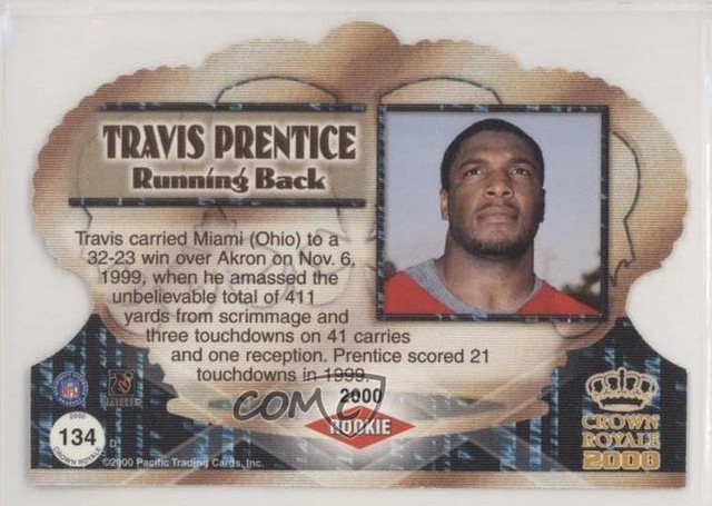 2000 Pacific Crown Royale - Rookie Autographs #134 Travis Prentice (AU ...