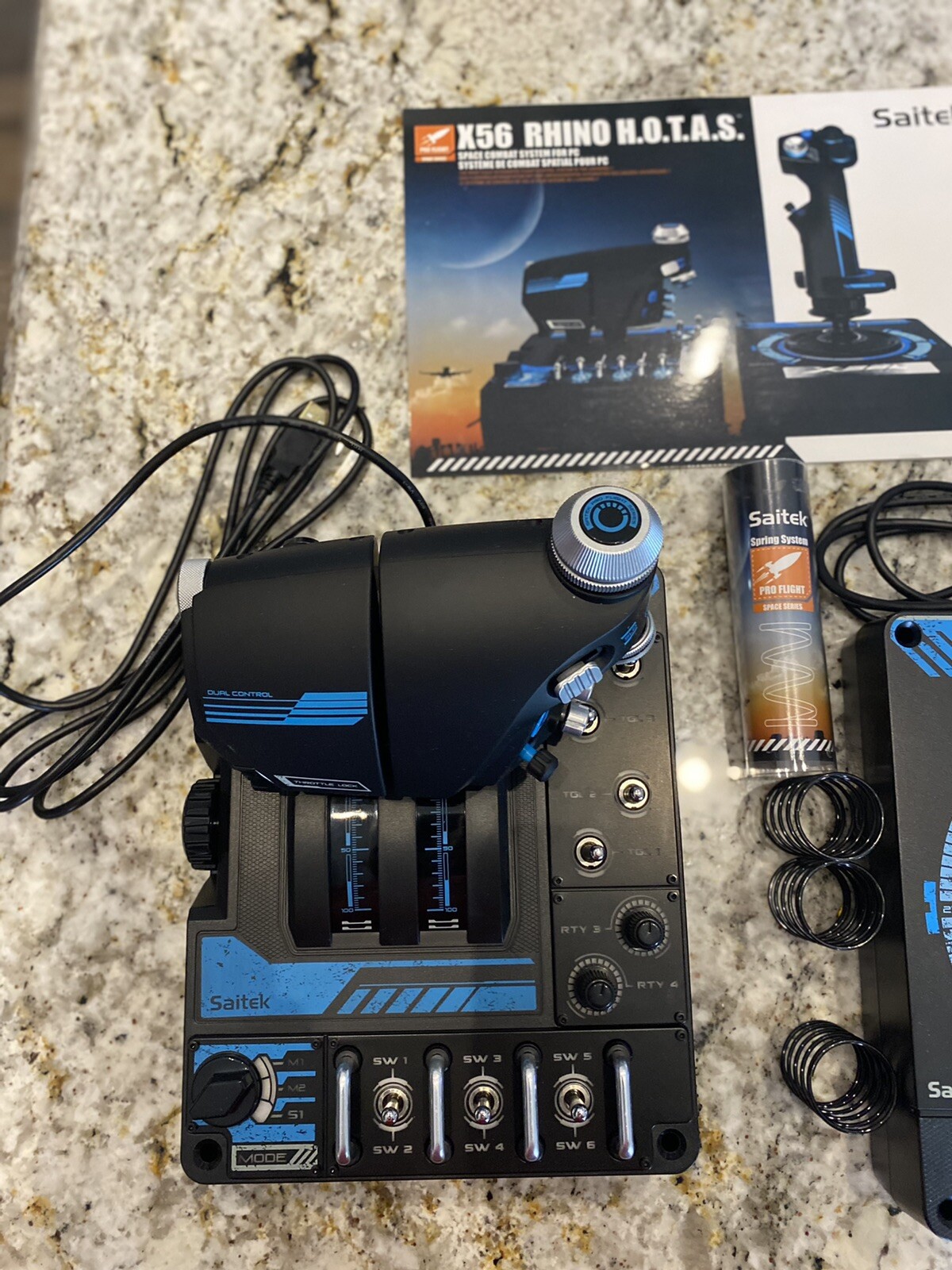 Logitech 945-000021 X56 H.O.T.A.S Throttle and Stick Simulation Game ...