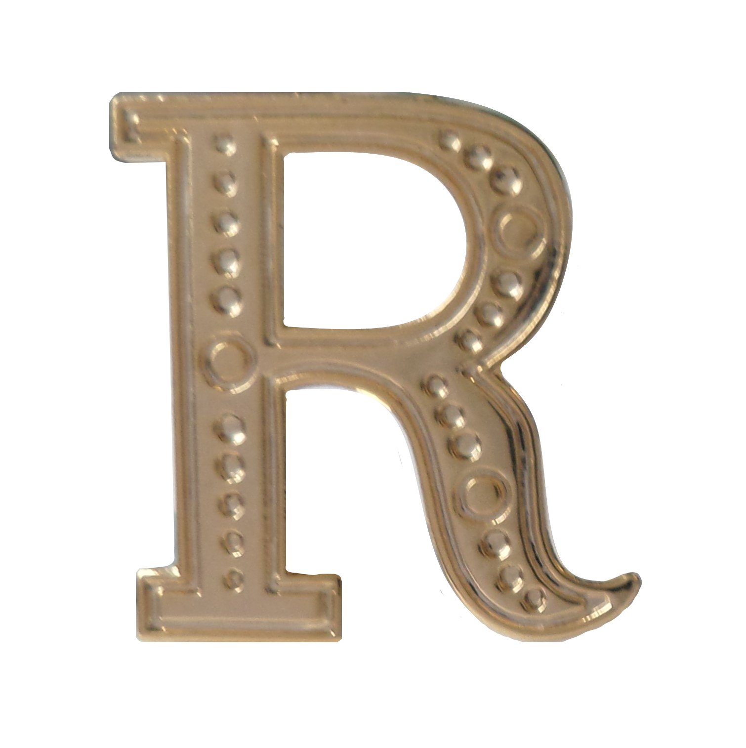 Letter R Gilded Orange Order Collarette Character | eBay