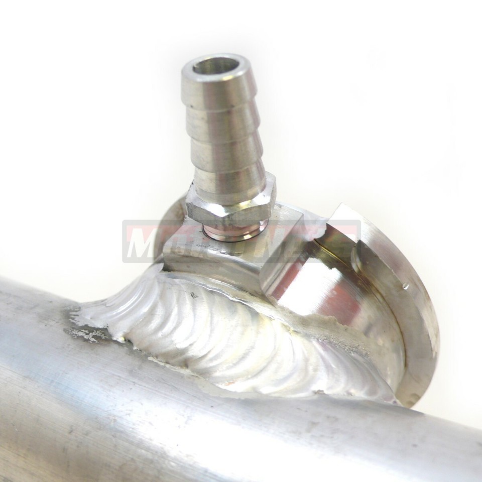 Billet Aluminum Radiator inline Filler Neck 1-1/2 x 6" Overflow Tube ...
