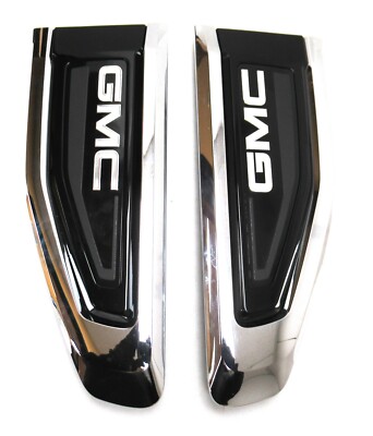 GMC Bright Chrome Front Passenger & Driver Side Fender Ornamentation ...
