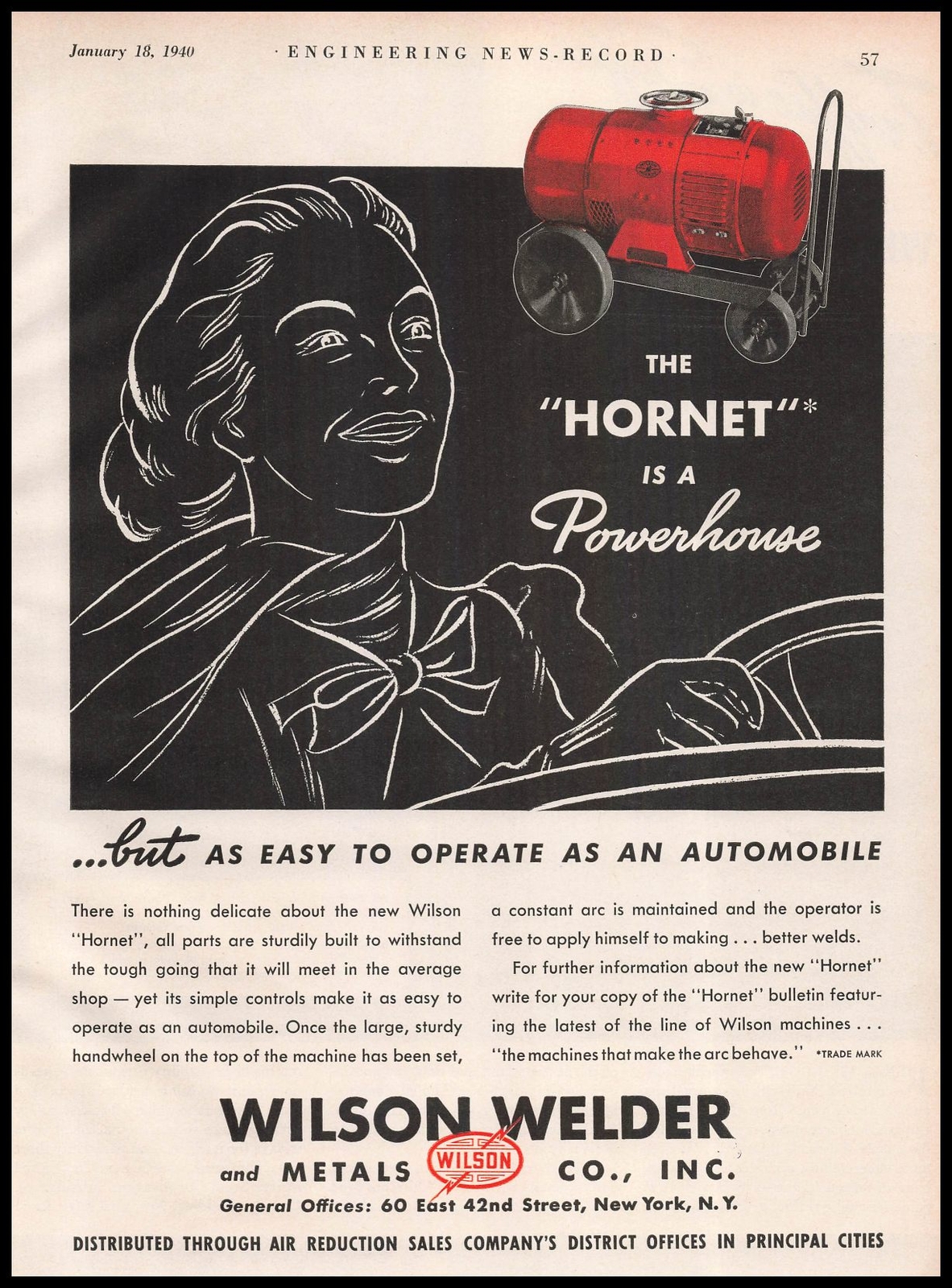 1940 Wilson Welder & Metals Company New York "Hornet" Portable Welders ...