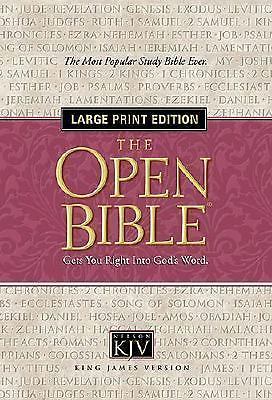 Open Bible-KJV-Large Print by Thomas Nelson Publishers 9780718018115 | eBay