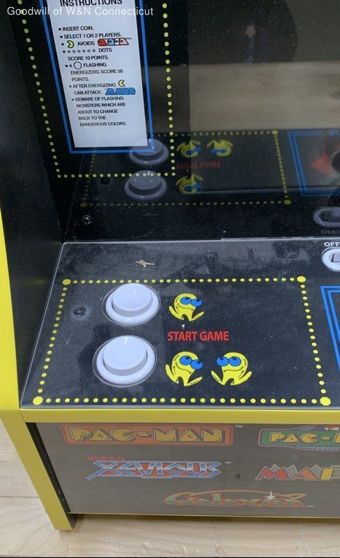 Arcade1Up Pac-Man Party-Cade 8-in-1 Countertop Arcade Machine Model ...