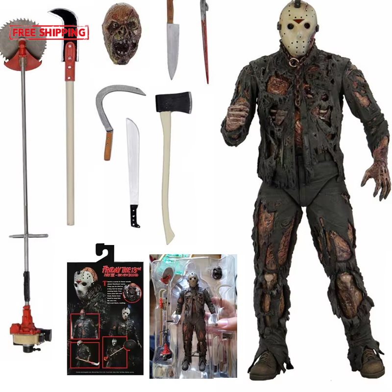 NECA Friday the 13th Jason Voorhees Action Figure – Horror Collectible ...