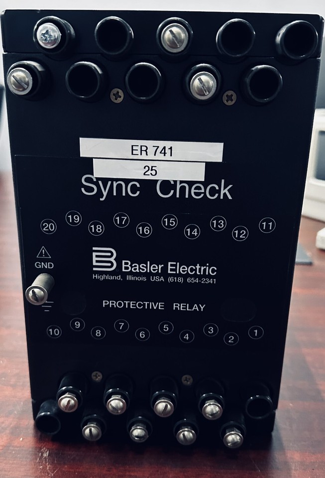 Basler Sync Check Relay BE1-25 , Style No. M1E A7P A5R1F | eBay