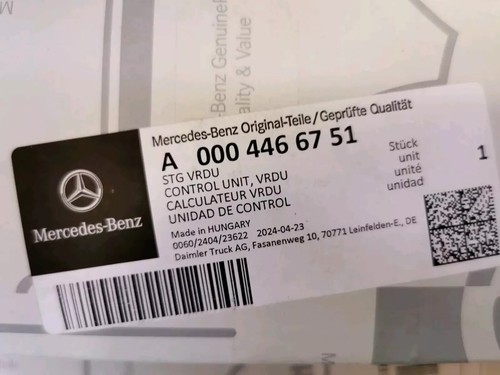 New Genuine Mercedes Actros MP5 Video Radar Decision control unit ...