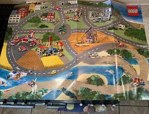 Large Vintage Lego City Road Map Wall Posters Ltd Edt A1- 87cm Wide ...