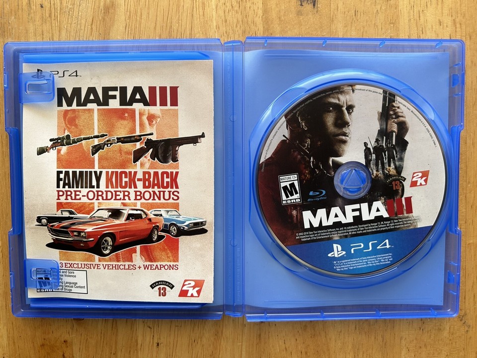 Mafia III - PS4 PlayStation 4 Excellent Condition See Photos Free ...