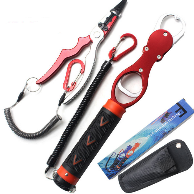 Fishing Gripper Pliers Set Hook Remover Line Cutter Fish Lip Grip ...