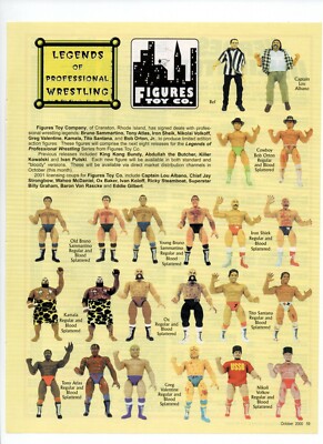 Legends Of Professional Wrestling Action Figures 2000 Toys Print Ad ...