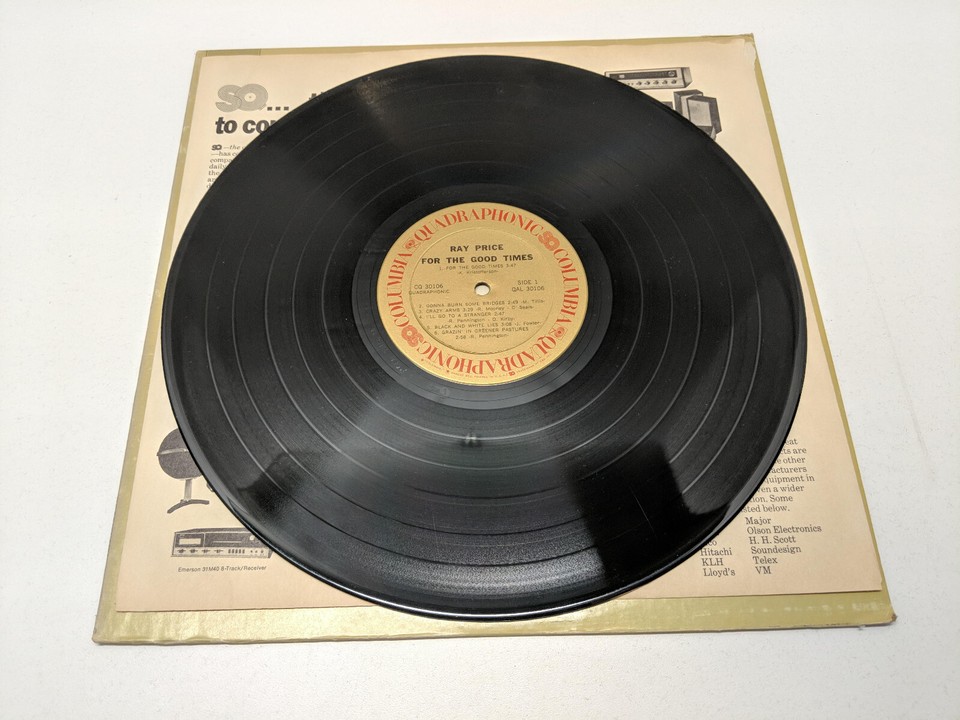 Ray Price - For The Good Times - Columbia CQ-30106 Quadraphonic Vinyl ...