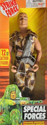 Strike Force Special Forces 12" Action Figure with Camo Outfit Sunny ...