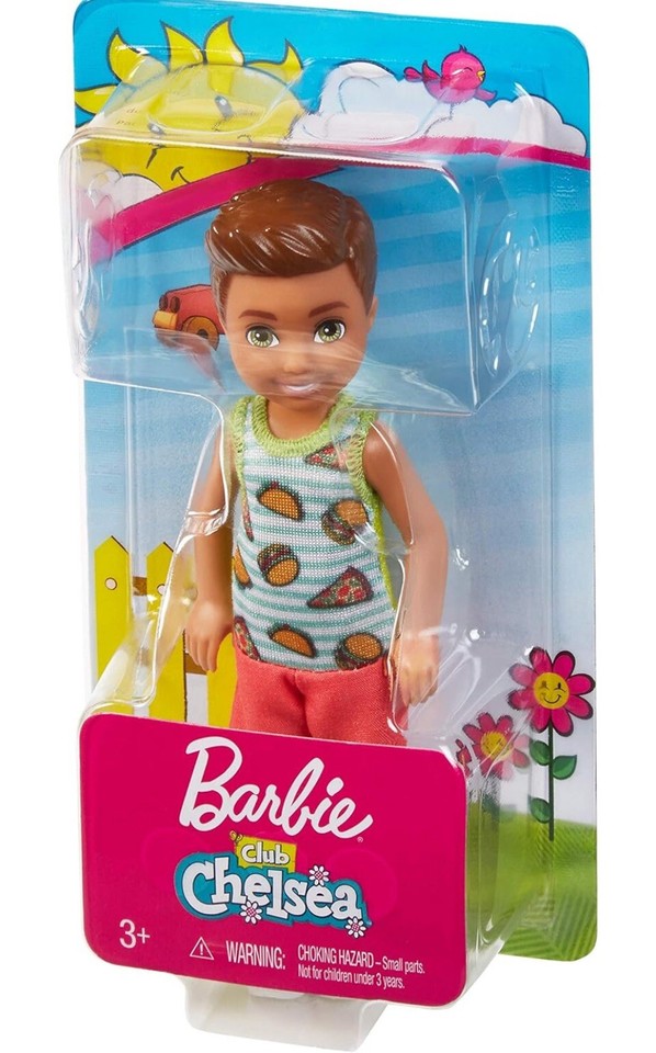 Barbie Club Chelsea Boy Doll Pizza T-Shirt - Darrin Doll Damaged ...