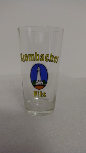 Vtg Krombacher Pils Beer 6 Oz Glass 4.5" Brauerei Kreuztal Krombach ...