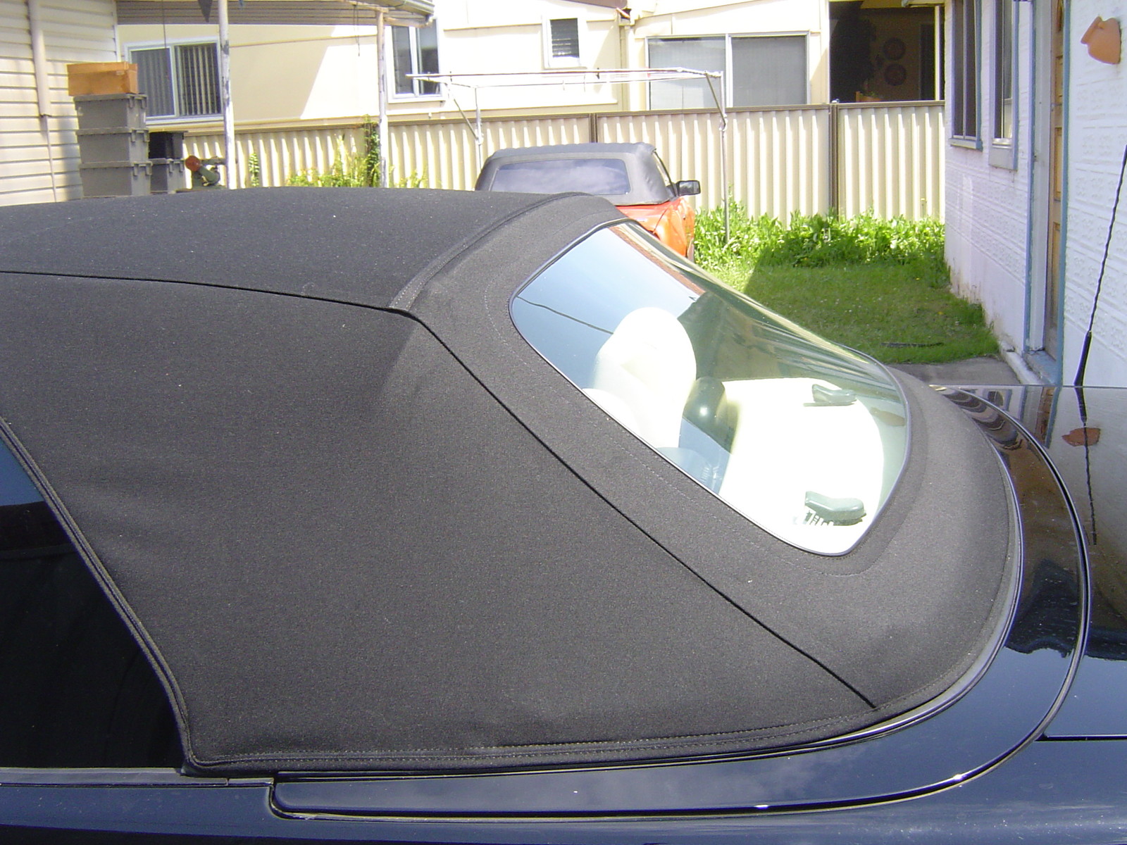 1994 -99 BMW E36 318i,320i BLACK TWILLFAST CLOTH WITH GREEN TINTED REAR ...