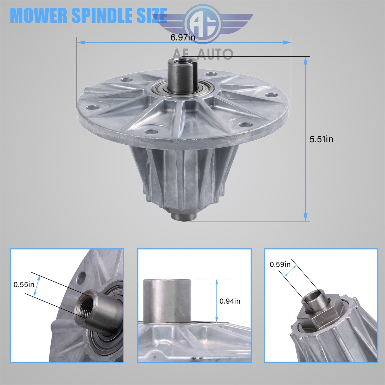 Mower Spindle Assembly For Bobcat 4171231 4115850 4165023 with Bearing ...