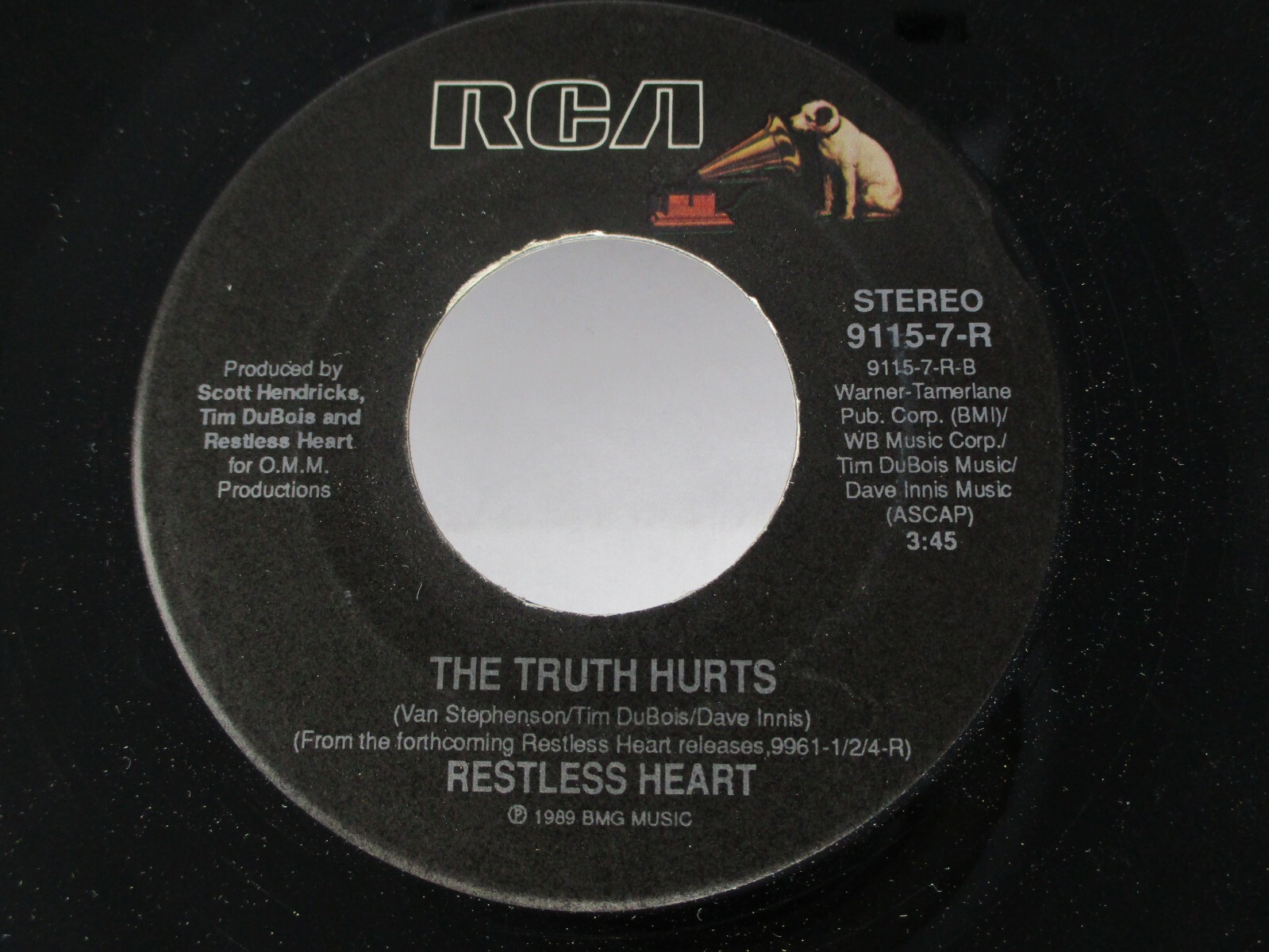Restless Heart Fast Movin' Train / The Truth Hurts 45 RCA 1989 | eBay