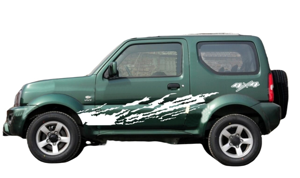 Graphic Mud Splash Stripes Car Sticker Kit For SUZUKI JIMNY 4X4 Side ...