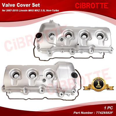 Left & Right Valve Cover w/ Gasket for 2007-2010 Lincoln MKX MKZ 3.5L ...