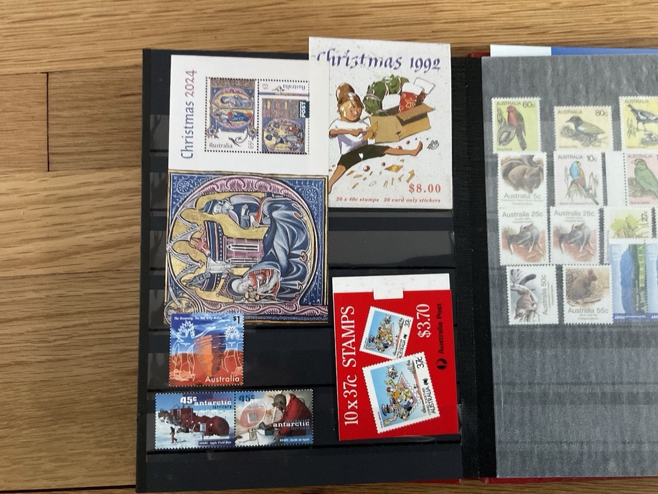 Stamps Australia Album Mostly Mint. In Red Stockbook As Photos | eBay UK
