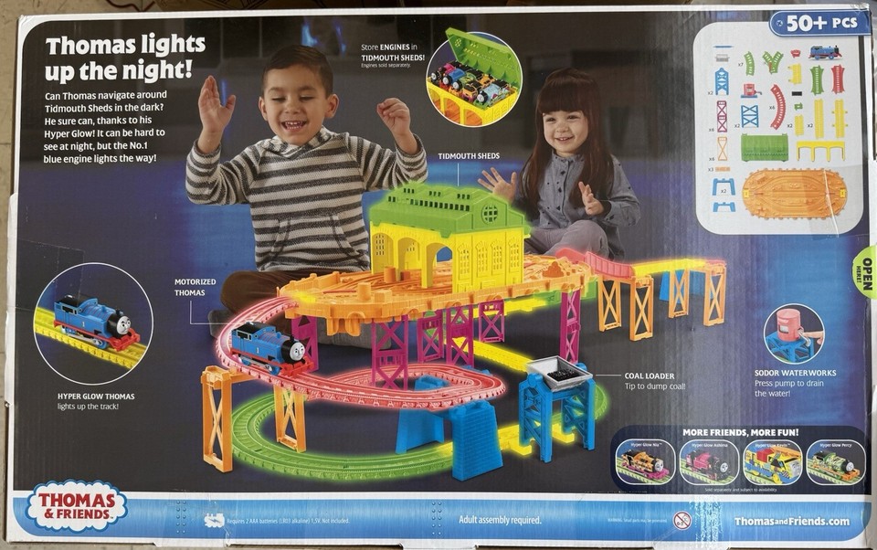 Thomas & Friends TrackMaster Hyper Glow Station Fisher Price - NEW Glow ...