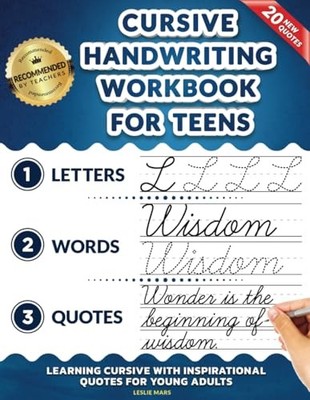 Cursive Handwriting Workbook for Teens..., Mars, Leslie 9781707818440| eBay