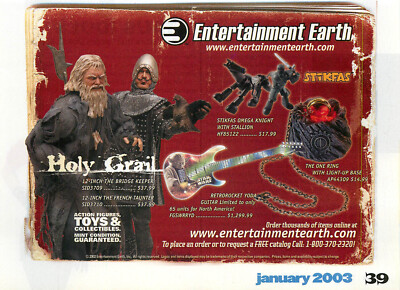 Magazine Print Ad ENTERTAINMENT EARTH 2003 Holy Grain Action Figure 1/2 ...