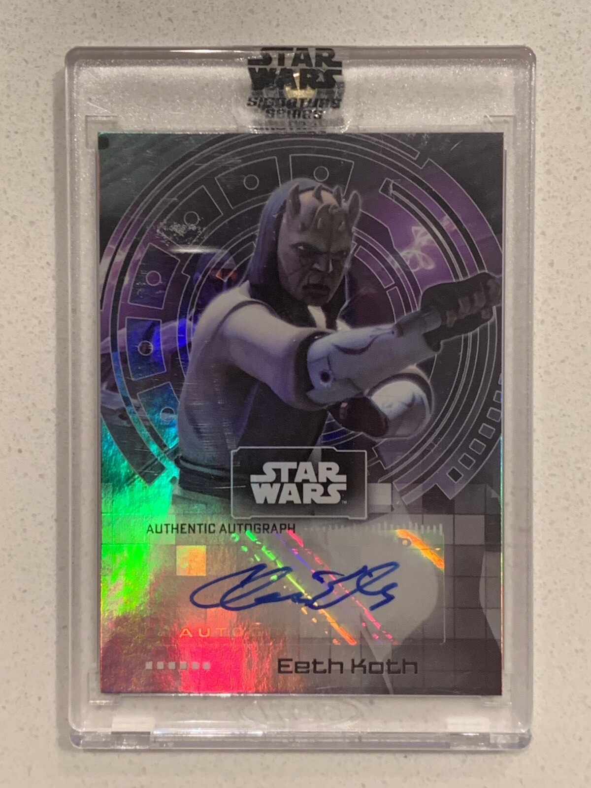 2022 Star Wars Signature Series Chris Edgerly Eeth Koth Autograph A-CE ...