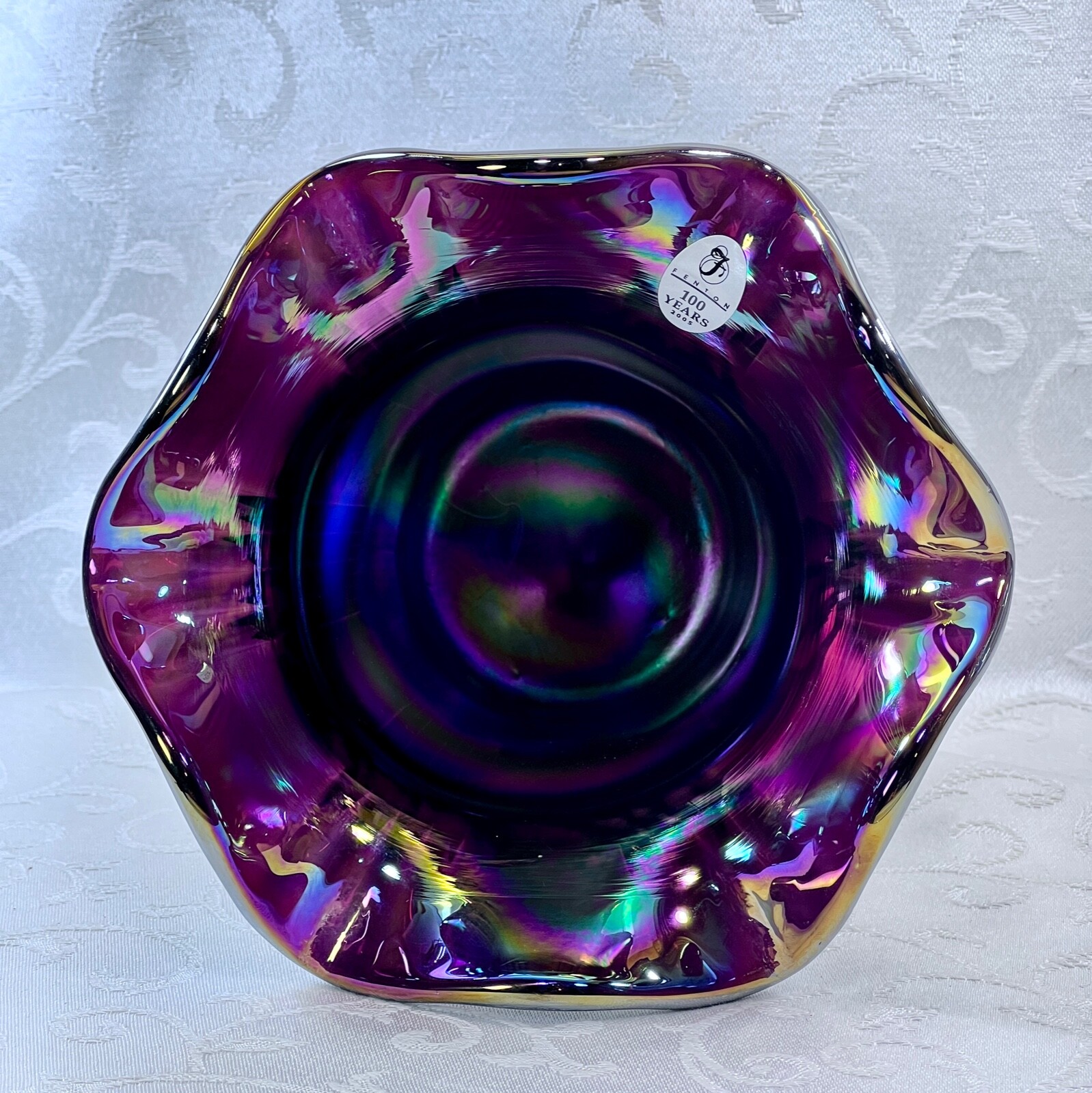 Fenton Glass Amethyst Carnival Vase for sale online | eBay