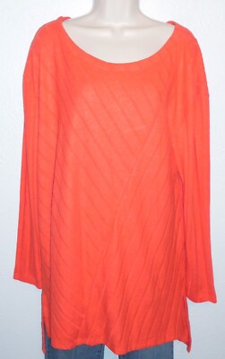 Anthropologie Maeve Women's Size XL Orange Pullover Washable Tunic ...