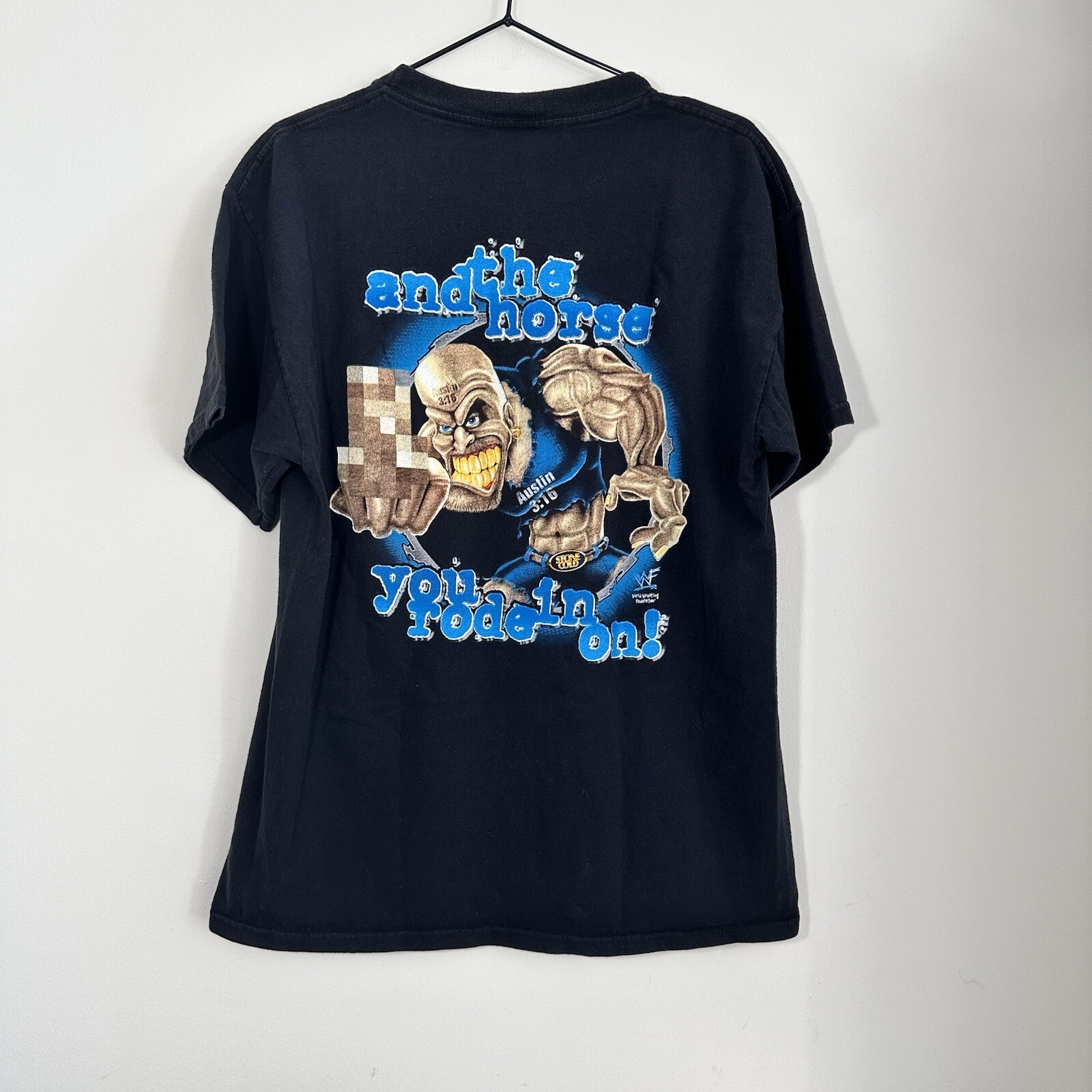 Vintage 1998 WWF Stone Cold Steve Austin And The Horse You Rode On T ...