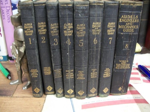 Audels Engineers And Mechanics Guide 1921 8 BOOKS Volumes 1 -8 Full ...